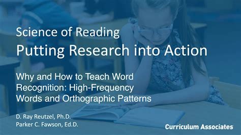 Why And How To Teach Word Recognition High Frequency Words And Orthographic Patterns