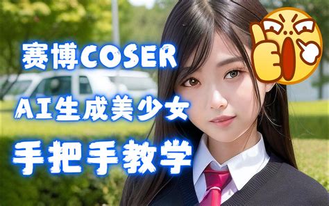 【赛博coser】“超逼真！”用ai生成美少女照片，最详细的跟做教程！ 哔哩哔哩