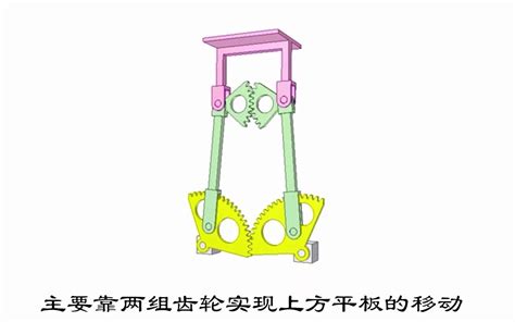 三维运动仿真：齿轮驱动的平移机构 邯工制图 邯工制图 哔哩哔哩视频