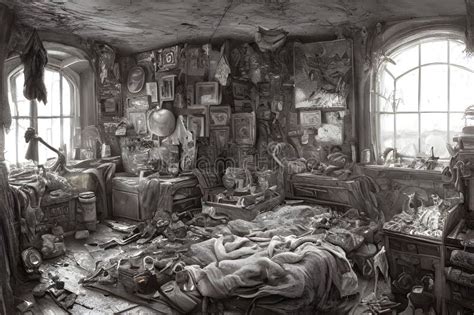 Messy Computer Room Stock Illustrations 552 Messy Computer Room Stock
