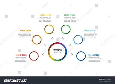 Horizontal Six Steps Design Layout Infographic Stock Vector Royalty Free 1268022838 Shutterstock