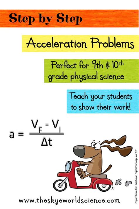 Acceleration Problems Worksheet Simple Word Problems Basic Math