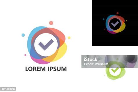Warnawarni Periksa Logo Template Desain Vektor Lambang Konsep Desain