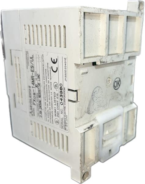 Controlador CLP Mitsubish Melsec Fx0s 14MR ES C7508 Metalmaq Máquinas