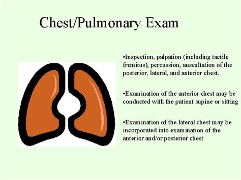 Chestpulmonary Exam Inspection Palpation Including Tactile Fremitus