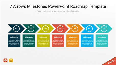 Arrows Milestones Powerpoint Template Free Download Slides Just Free Slide