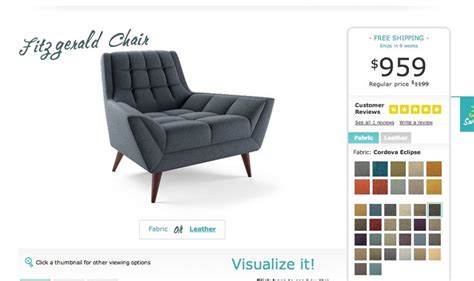 Fitzgerald Chair In Cordova Eclipse Fabric