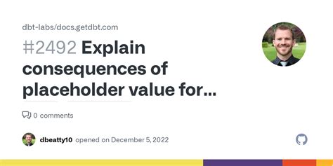 Explain Consequences Of Placeholder Value For `ref``source` During