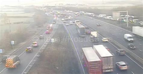 Live M1 Updates As Multi Vehicle Crash Between J29a And J30 Causes 3