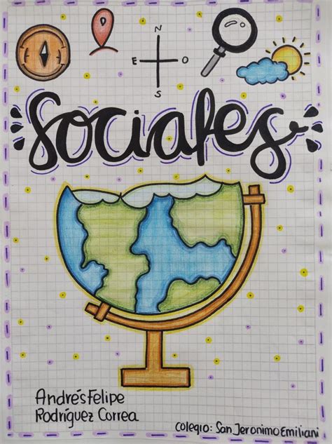 Marcado De Cuadernos Portadas De Sociales Caratulas Hechas A Mano