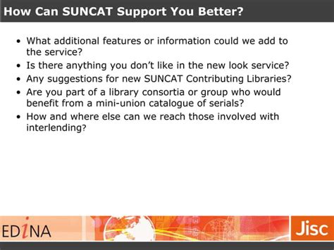 Introduction To The New SUNCAT Interface PPT