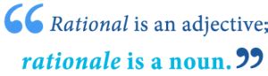 Rational Vs Rationale Whats The Difference Writing Explained