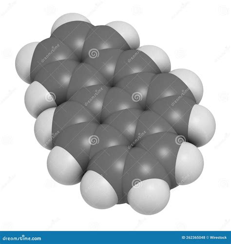 Benzopyrene Bap Polycyclic Aromatic Hydrocarbon Molecule Stock Illustration Illustration Of