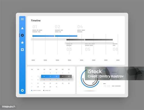 แดชบอร์ดเว็บแอป Ui และชุด Ux เครื่องมืออินโฟกราฟิก ภาพประกอบสต็อก