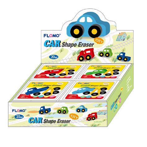 Er M504d Car Shape Eraser Diy 20 Set Flomo Group