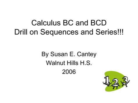 Sequence Series Ppt