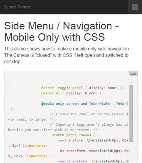 Plugins Jquery para crear menús responsive Antocas