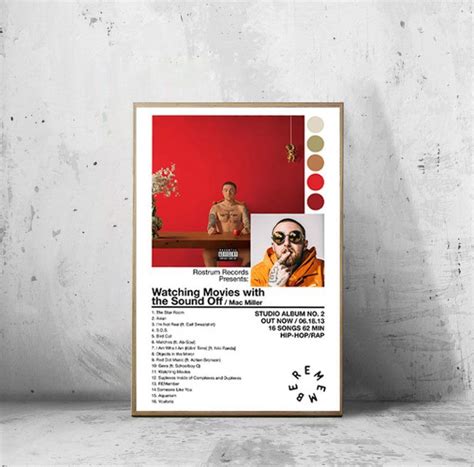 Mac Miller Watching Movies With The Sound Off Poster Mac Miller