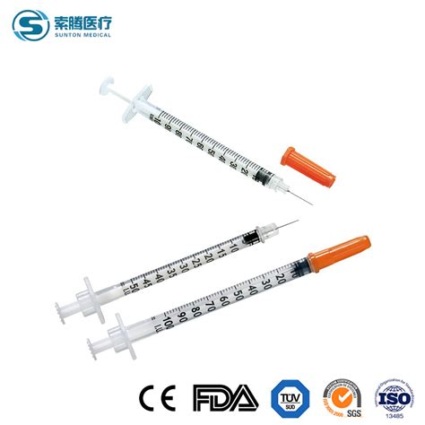 Sunton 03 Ml Syringe China Medical Insulin Syringe Manufacturer 10ml