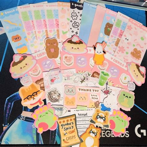 Cute Gummy Bear Sticker Sheet Kawaii Journaling Deco Sticker Paper