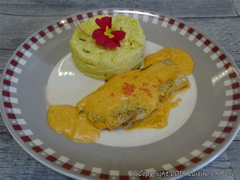 Cuisine en folie Filets d Eglefin au safran et polenta crémeuse