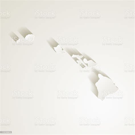空白の背景に紙カット効果を持つハワイの地図 3dのベクターアート素材や画像を多数ご用意 3d まぶしい アイコン Istock