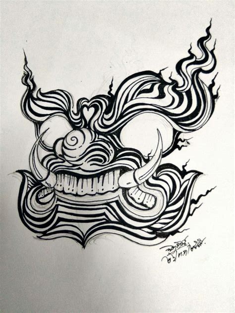 ลายไทย ไอเดียรอยสัก ลายสัก รอยสัก