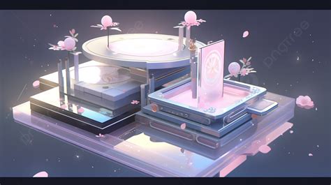 연단과 스마트폰 3d 렌더링 전자상거래 앱 온라인 구매 인터넷 쇼핑 배경 일러스트 및 사진 무료 다운로드 Pngtree
