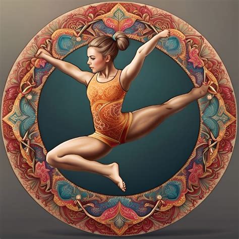 Gymnast Mandala Lewis Sandler Mandala Art Gallery Digital Art And Ai