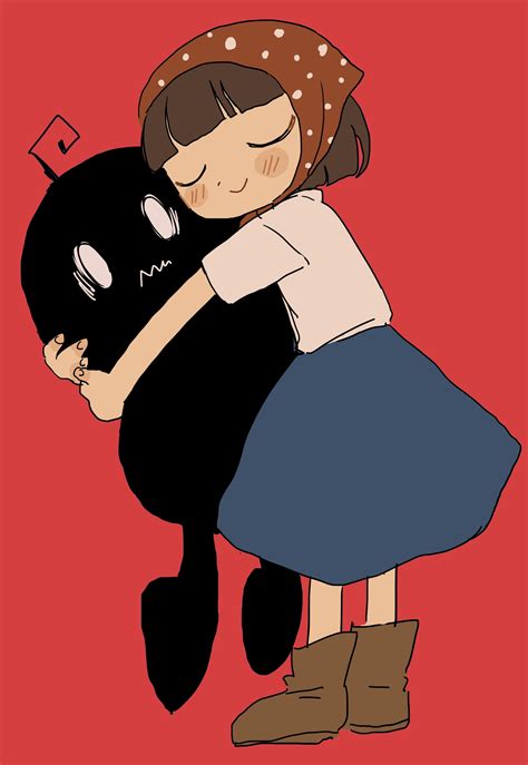 Ikuta Semi Krobus Stardew Valley Absurdres Highres 1girl Ahoge Blue Skirt Blunt Bangs