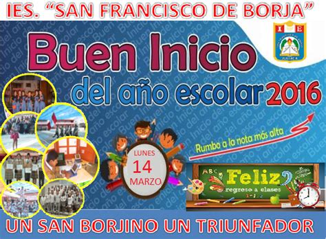 INSTITUCIÒN EDUCATIVA SECUNDARIA SAN FRANCISCO DE BORJA JULIACA BUEN INICIO DEL AÑO ESCOLAR
