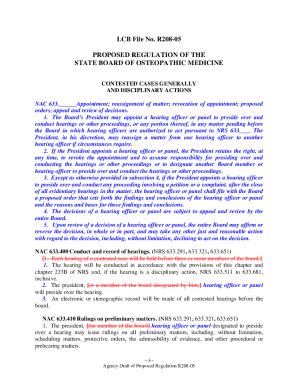 Fillable Online LCB File No. R208-05 PROPOSED REGULATION OF THE ... Fax ...