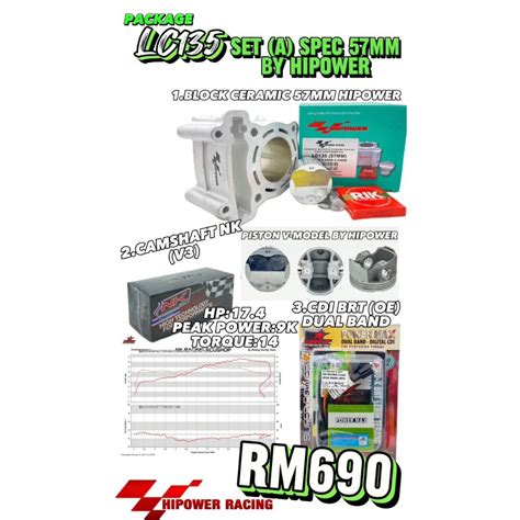 [ Spec 57mm ] Hipower Racing Hi Power Racing Lc135 V1 V7 And Lc 135 V1 V7 Package 57mm