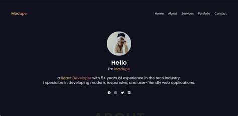 Oneal Ombu On Linkedin Modupe Reactjs Bulmacss Portfolio