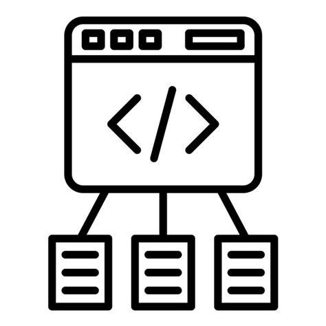 Premium Vector Code Framework Vector Illustration Style