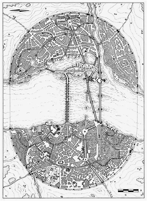 Akratic Wizardry Evocative Merp City Maps