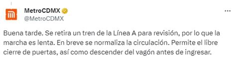Metro Y Metrobús Cdmx Hoy 5 De Diciembre Revisión De Vías En Indios