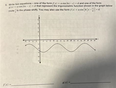 Solved 5 Write Two Equations One Of The Form