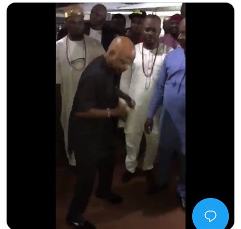 Billionaire Arthur Eze Dances To Igba Eze Drum At His Residence In