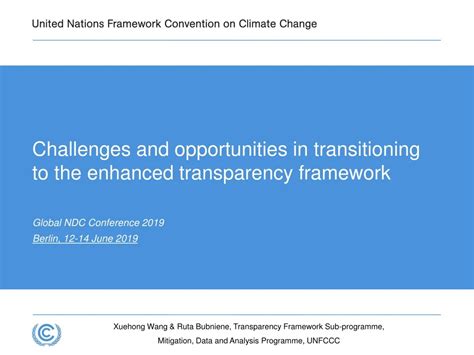 Ppt Challenges And Opportunities In Transitioning To The Enhanced Transparency Framework Ppt Challenges And Opportunities In Transitioning To The Enhanced Transparency Framework