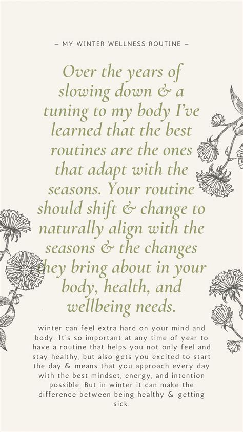 My Winter Wellness Routine Emily And The Plants Winter Wellness