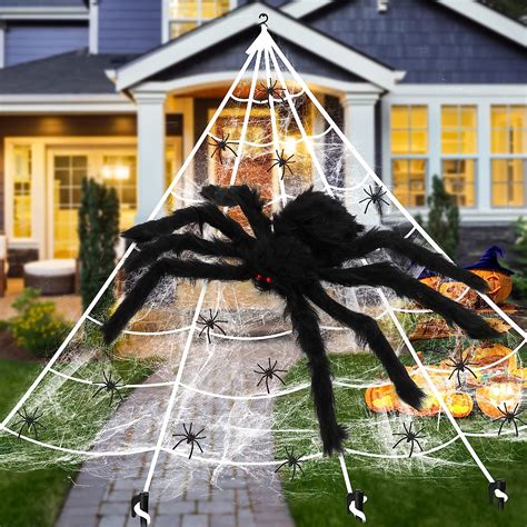 Bellagesundheit Halloween Spinnennetz Spinnennetz Halloween Dekoration Set Mit 50cm