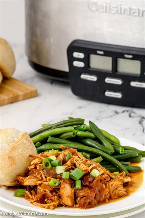 Slow Cooker Honey Garlic Chicken Recipe • Midgetmomma