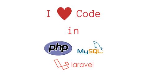 Back And Front Print I Love Code In Php Mysql And Laravel Laravel