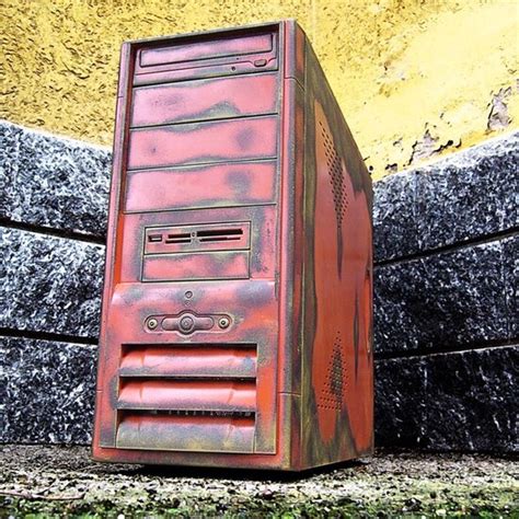 Rusty Pc Case Fallout Theme Techpowerup Case Modding Gallery