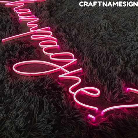 Champagne Led Neon Sign Craft Name Sign