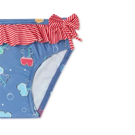 Bañador Culetín De Niña Coctel Azul Tous