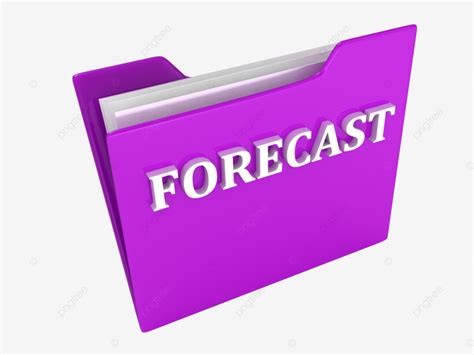 Lilac Folder With Bright White Letter Forecasts Isolated Abstract