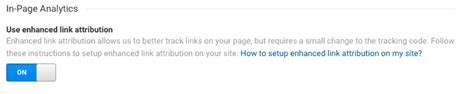 In Page Analytics Data