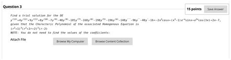 Solved Question 3 15 Points Save Answer Find A Trial